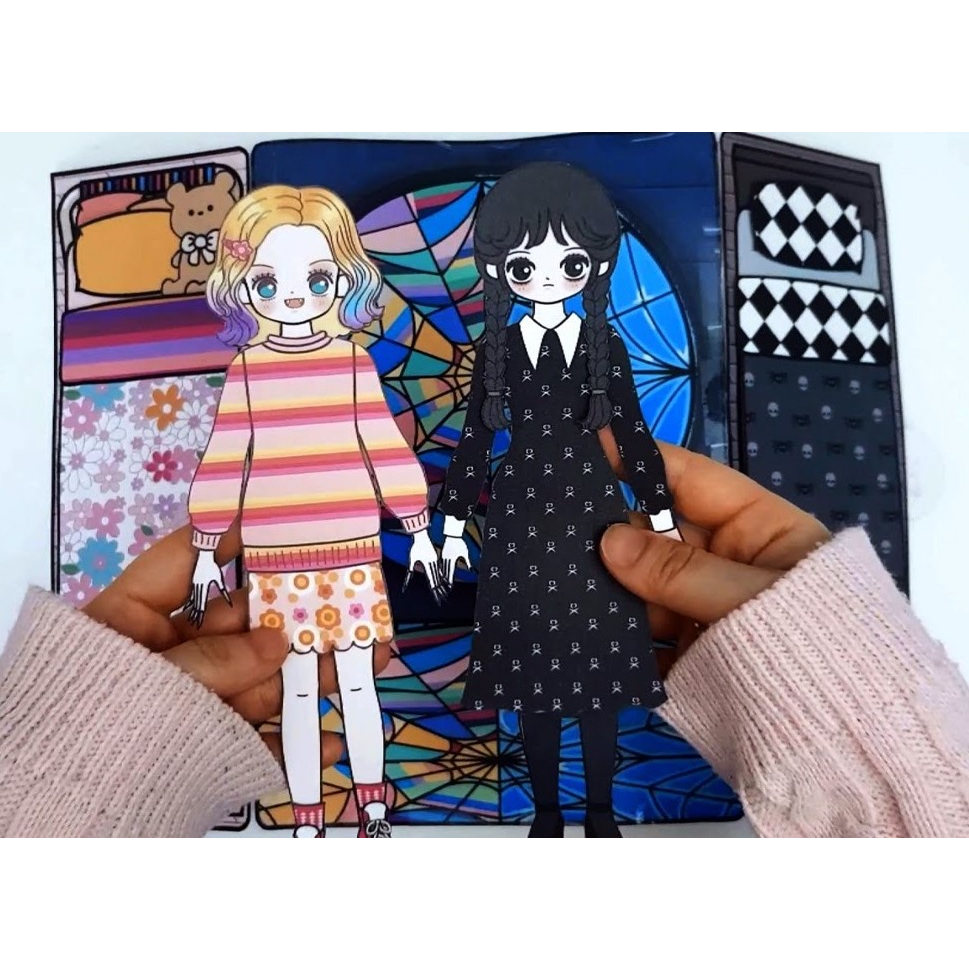 PDF] Paper Doll Wednesday Printable Preschool Kids Activity Montessori ...