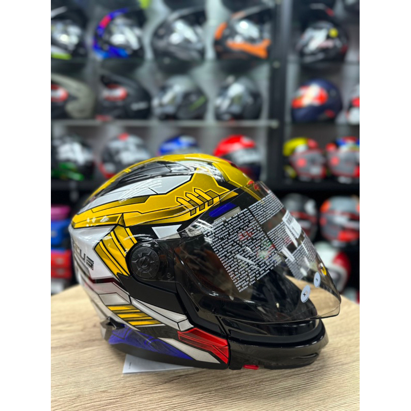 Zeus Helmet ZS 613 Gundam Silver/Red (free smoke visor) | Shopee Malaysia