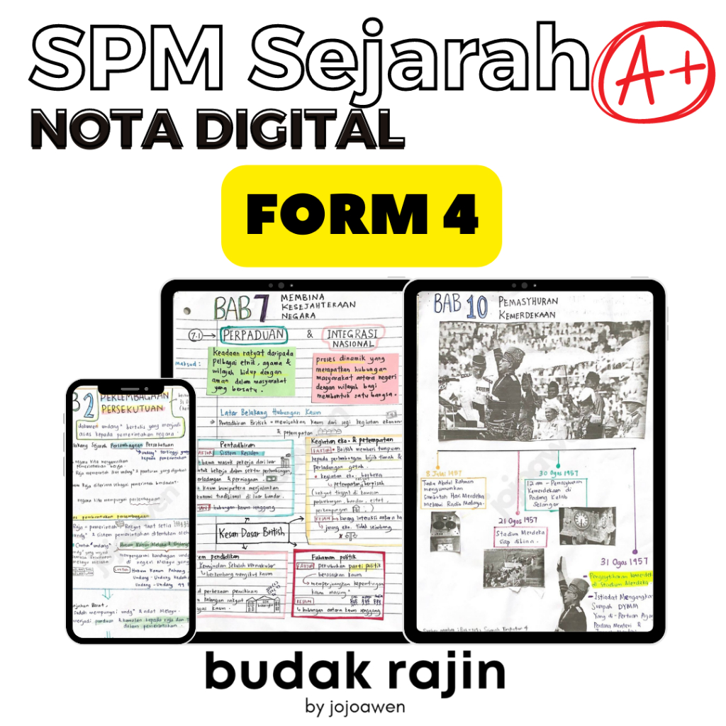 [NOTA PDF] NOTA SEJARAH FORM 4 KSSM | Shopee Malaysia