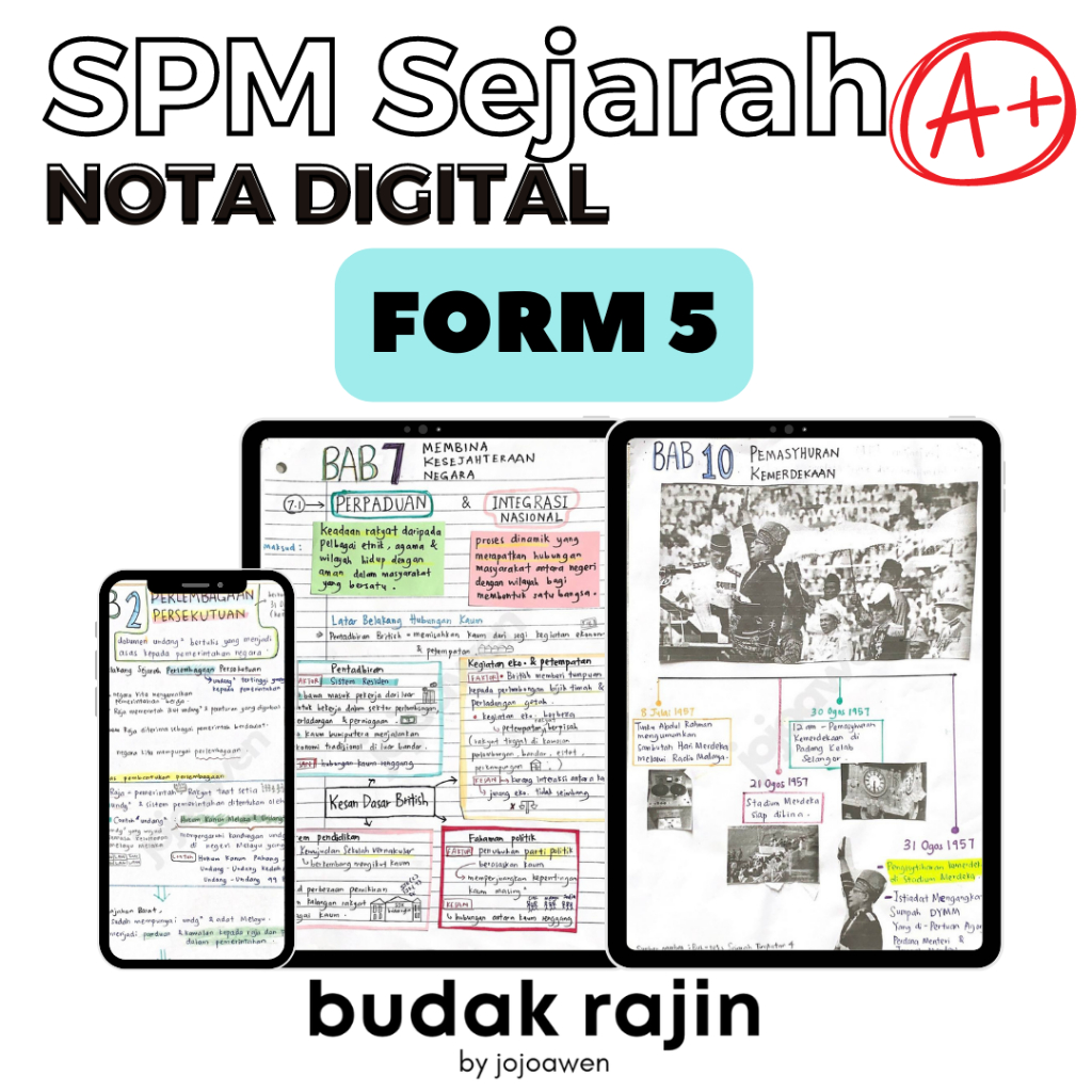 [NOTA PDF] NOTA SEJARAH FORM 5 KSSM | Shopee Malaysia