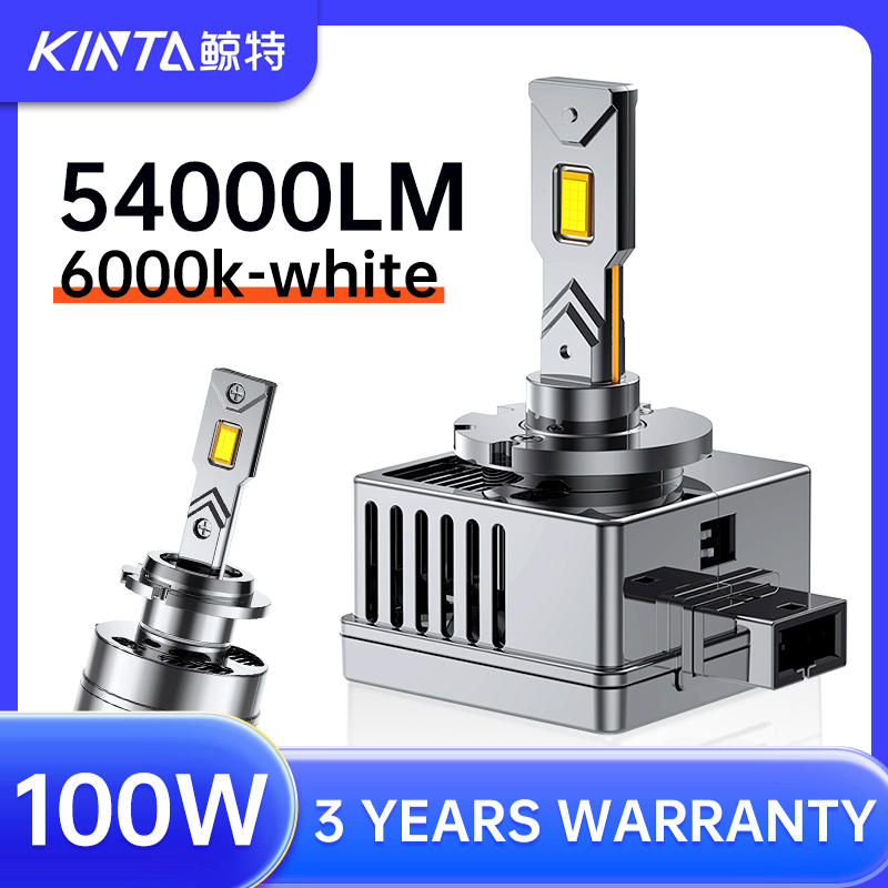 Kinta Automotive LED Headlight Bulb For HID 100W 6000K D1S D3S D4 D5 D8 ...