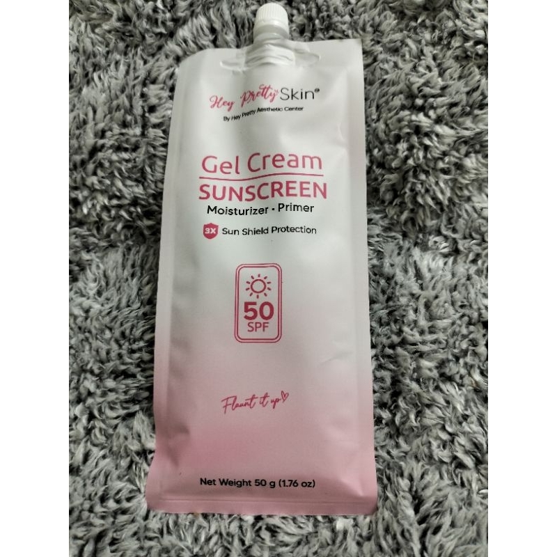 HEY PRETTY SKIN GEL CREAM SUNSCREEN 50G | Shopee Malaysia