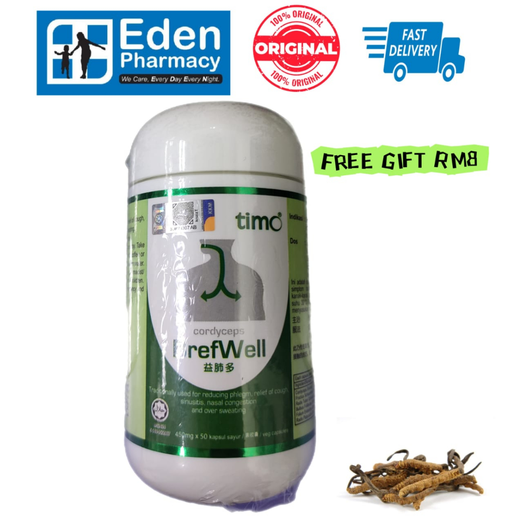 Timo Brefwell Cordycep 450mg (50's) | Shopee Malaysia