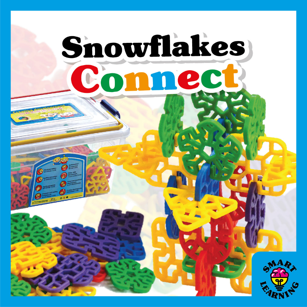 🔥READY STOCK🔥 PLASTIC SNOWFLAKES BUILDING CONNECTION INTERLOCKING ...