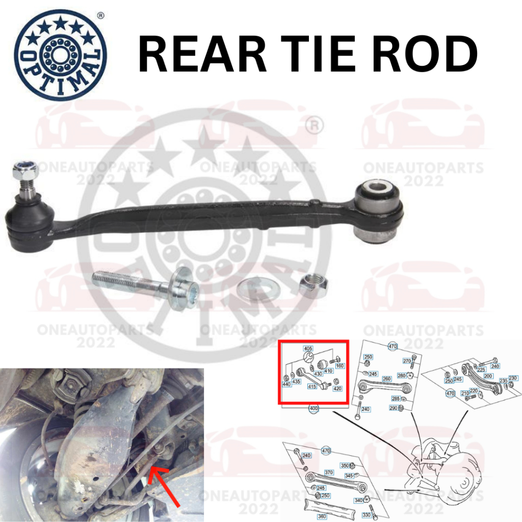 OPTIMAL GERMANY REAR TIE ROD (1PC) MERCEDES BENZ W203 CL203 CLK W209 ...