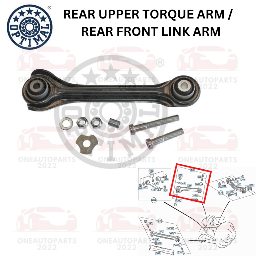 OPTIMAL GERMANY REAR UPPER TORQUE ARM REAR FRONT LINK ARM MERCEDES BENZ ...