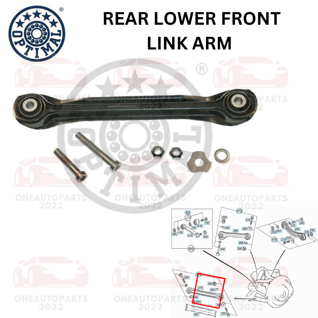 OPTIMAL GERMANY REAR LOWER FRONT LINK ARM (1PC) MERCEDES BENZ W124 W201 ...