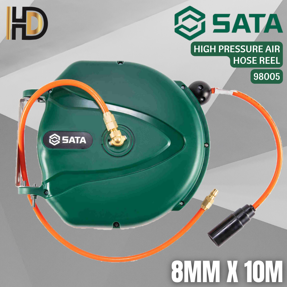 SATA Air Hose Reel 8MM x 10M / 175psi Air Hose Reel / 1 Year Warranty ...