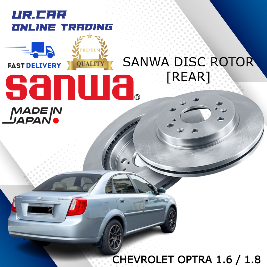 SANWA CHEVROLET OPTRA 1.6 / 1.8 REAR (BELAKANG) DISC ROTOR ORIGINAL ...