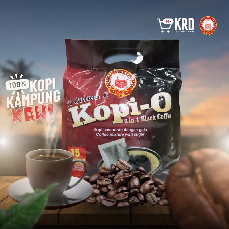 CAP RAGA Kopi O 2 in 1 Black Coffee (Kopi Campuran dengan Gula ...