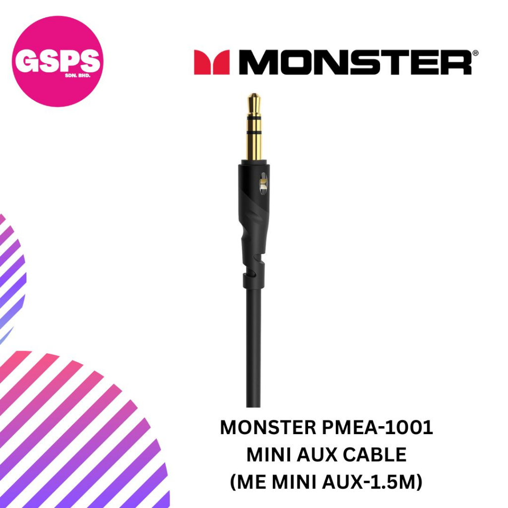 MONSTER PMEA-1001 MINI AUX Cable (ME MINI AUX-1.5M) | Shopee Malaysia