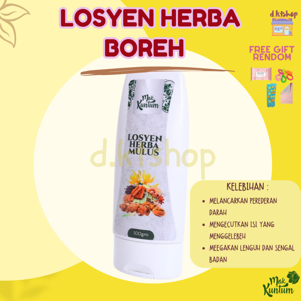 Losyen Herba Boreh Mak Kuntum Herba Asli Param Tapel Buang Angin ...