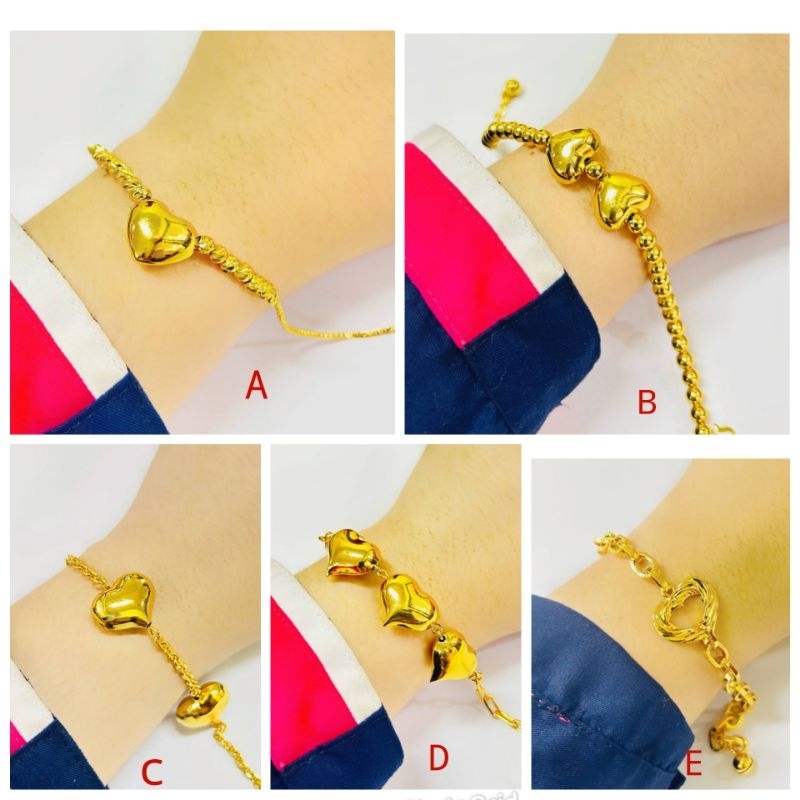 Gelang Love Halus Emas Bangkok | Shopee Malaysia