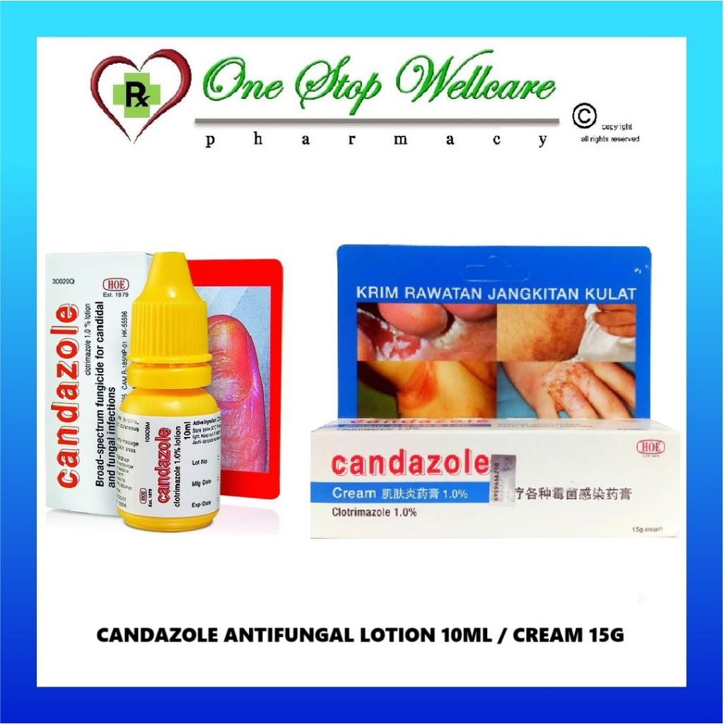 CANDAZOLE ANTIFUNGAL LOTION 10ML / CREAM 15G | Shopee Malaysia