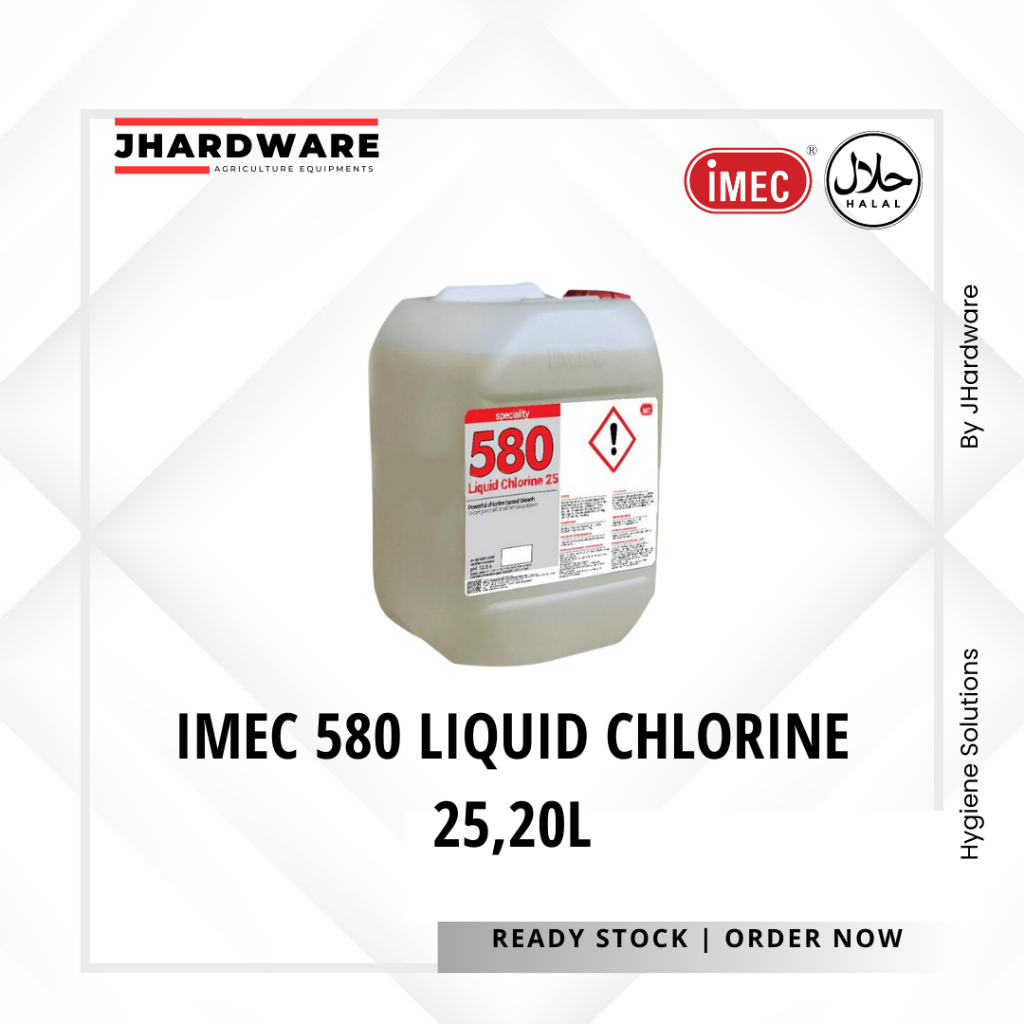 Drainage- Liquid Chlorine, IMEC 580 Liquid Chlorine 25, 20L/Drum ...