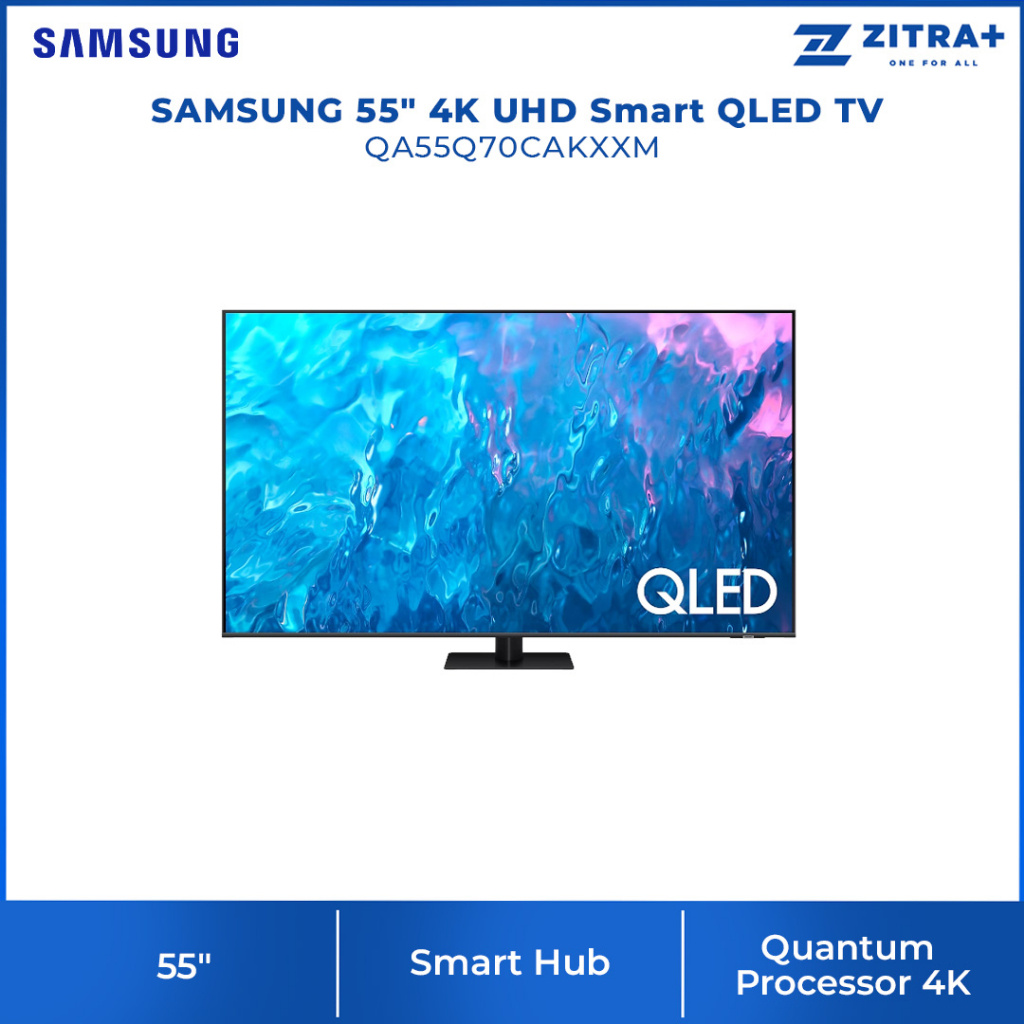 SAMSUNG 55" 4K UHD Smart QLED TV QA55Q70CAKXXM | Tizen™ Smart TV | Web ...