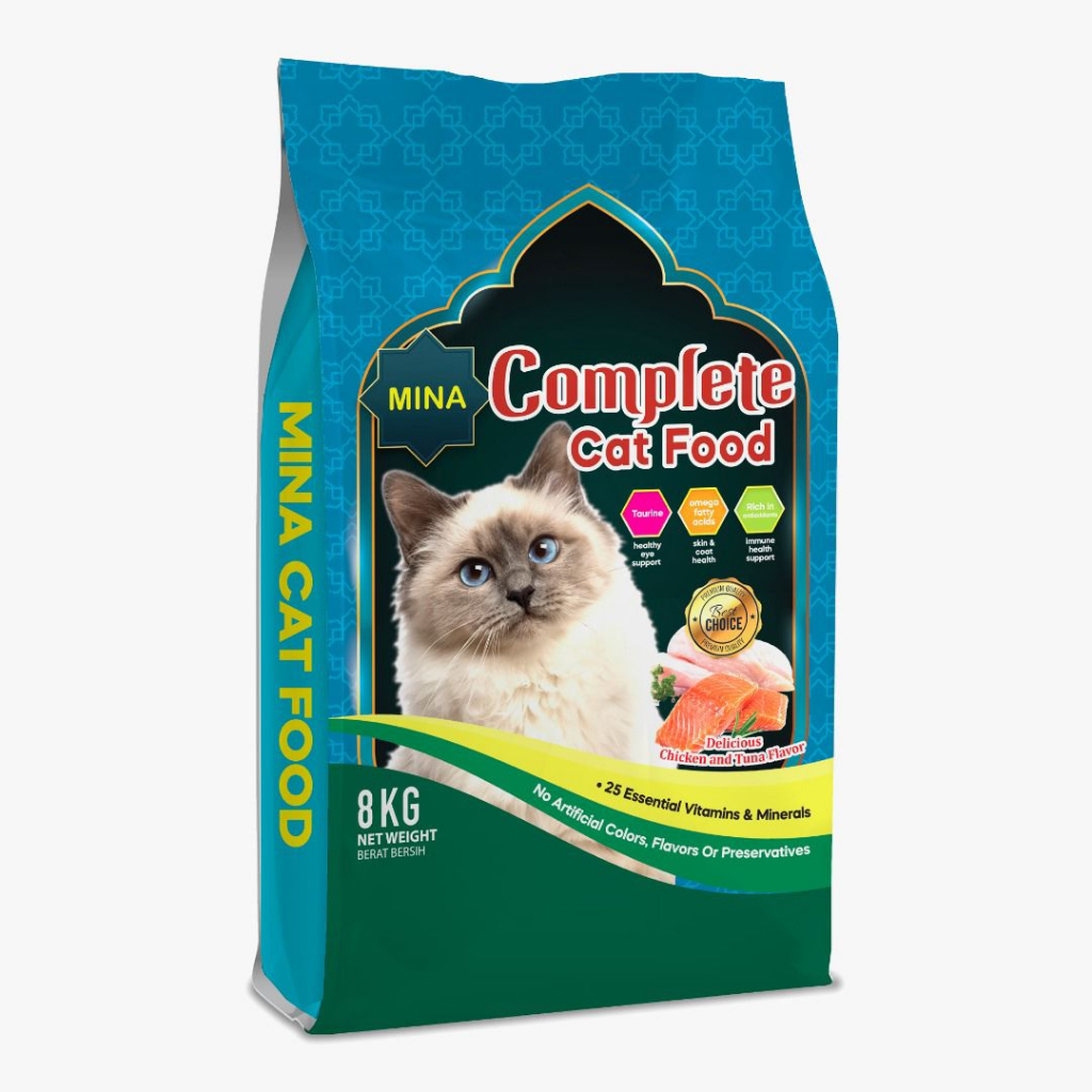 Mina Complete Cat Food - 8kg (Chicken Tuna) | Shopee Malaysia