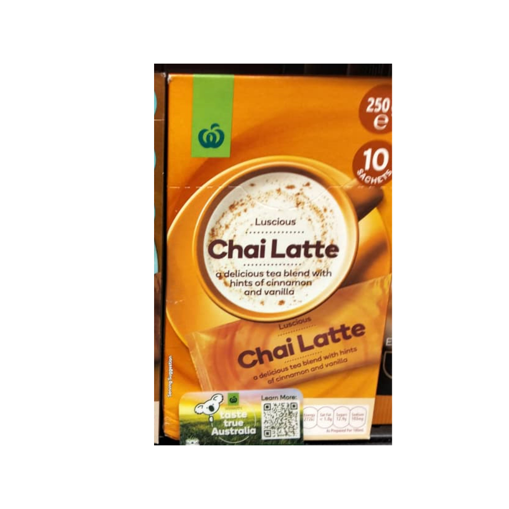 Woolworths Luscious Chai Latte 10 Sachets Delicious Tea blend with ...
