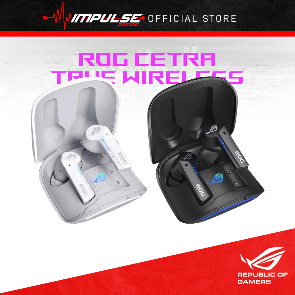 Asus ROG Cetra True Wireless Gaming Earbuds Low Latency ANC Active ...