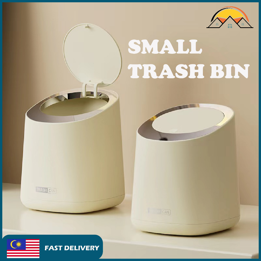 🔥READY STOCK🔥2L Mini Dustbin Desktop Trash Bin Desk Tabletop ...