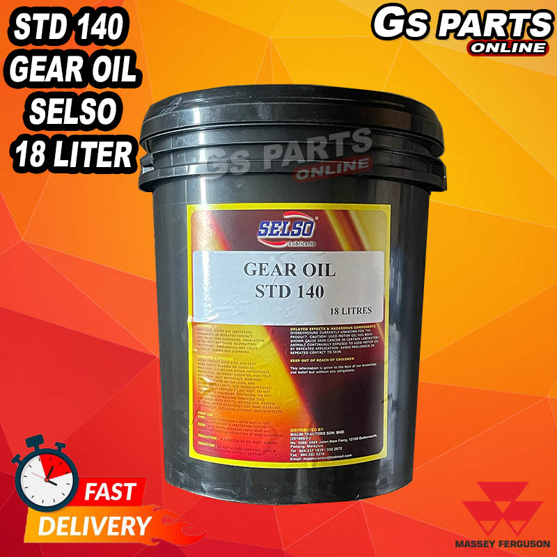 🚜STD 140 GEAR OIL SELSO 18 LITER | GS PARTS | Shopee Malaysia