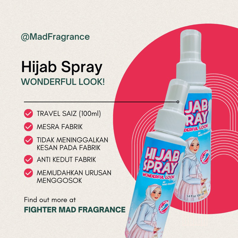 Hijab Spray,Pengeras tudung,Starch murah,Hijab Spray,fabric,bawal ...