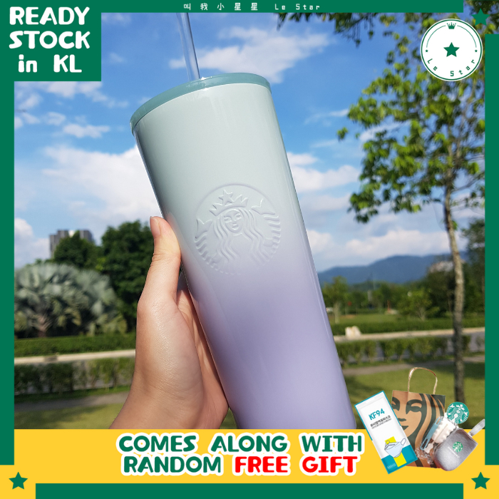 [Best Seller] Starbucks 700ml Purple Pink Cold Cup Tumbler with Straw ...