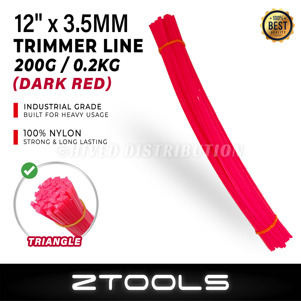 (ZTOOLS) 12"/300mm Nylon Trimmer Line Tali Tangsi Mesin Rumput BG328 ...