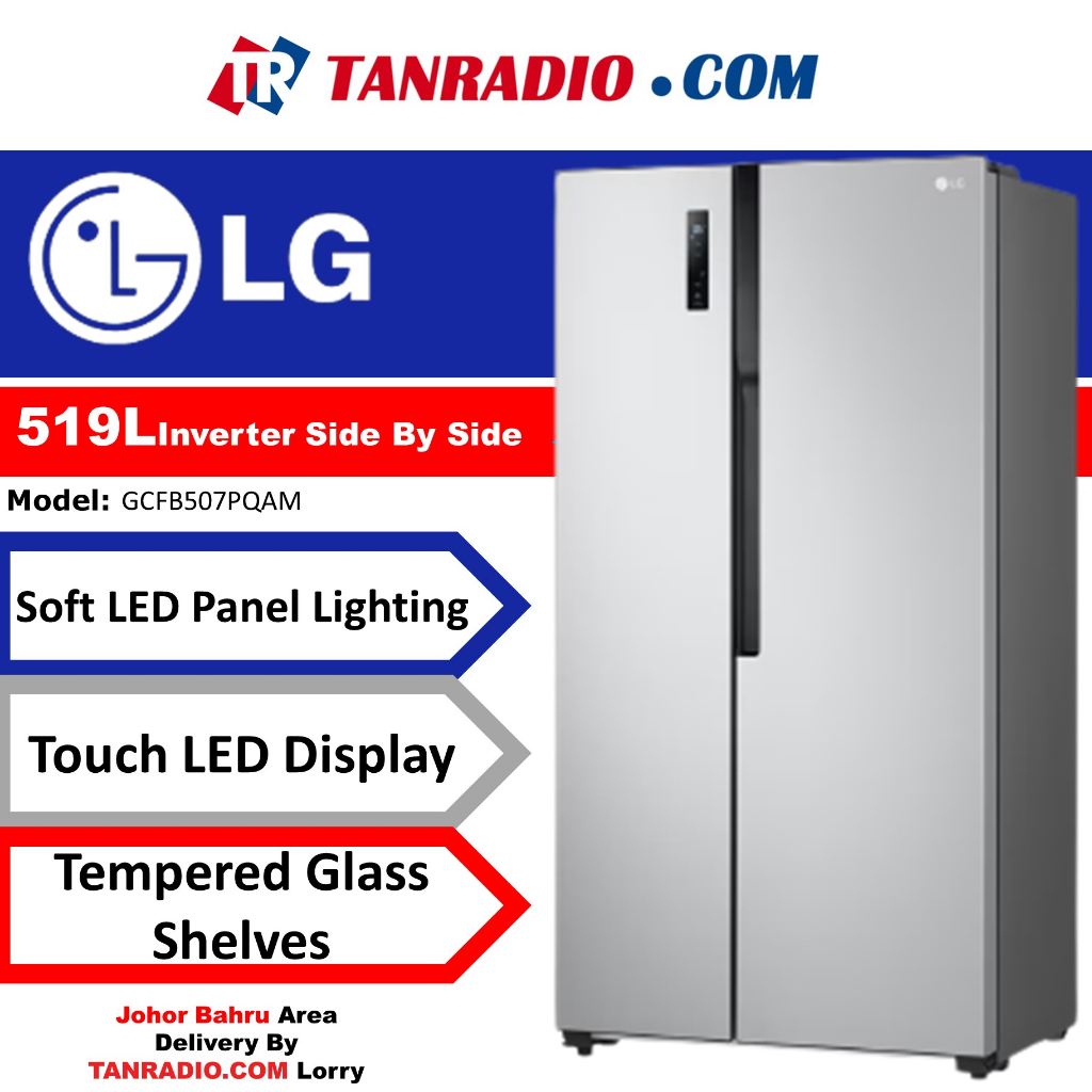 LG 519L Side By Side Inverter No Frost LED Panel Convenient Design ...