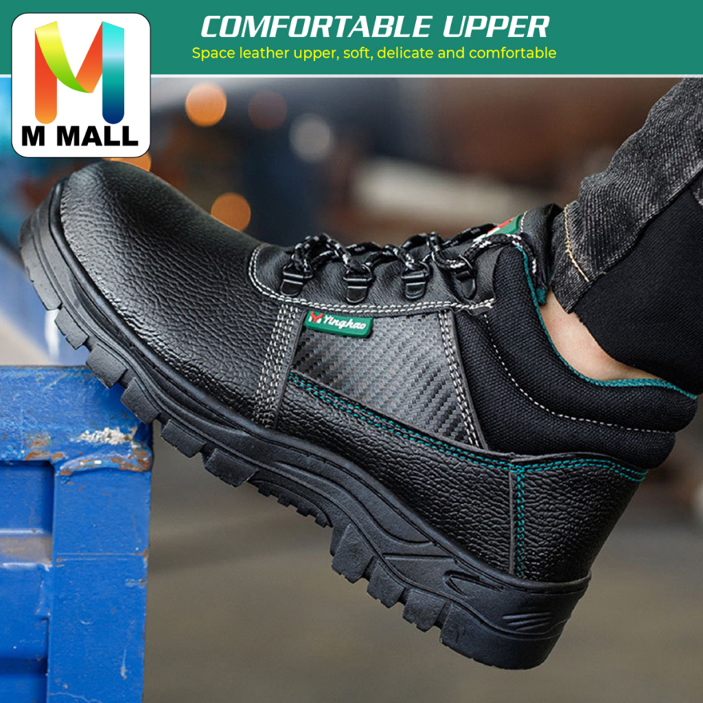 SAFETY SHOES Medium-Low Cut Anti-smashing Work Steel Toe Cap - YH25 ...