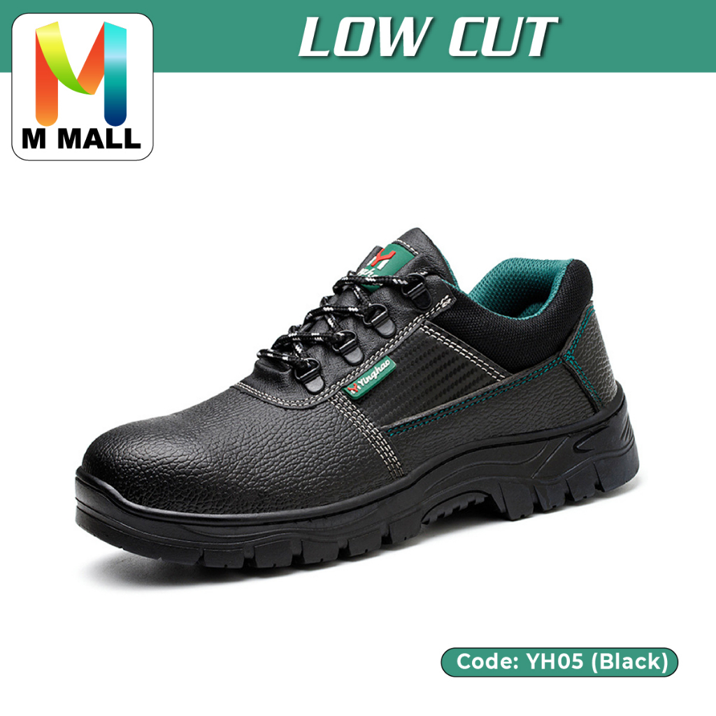 SAFETY SHOES Medium-Low Cut Anti-smashing Work Steel Toe Cap - YH25 / YH05 (BLACK)/ G101 (BLACK ...