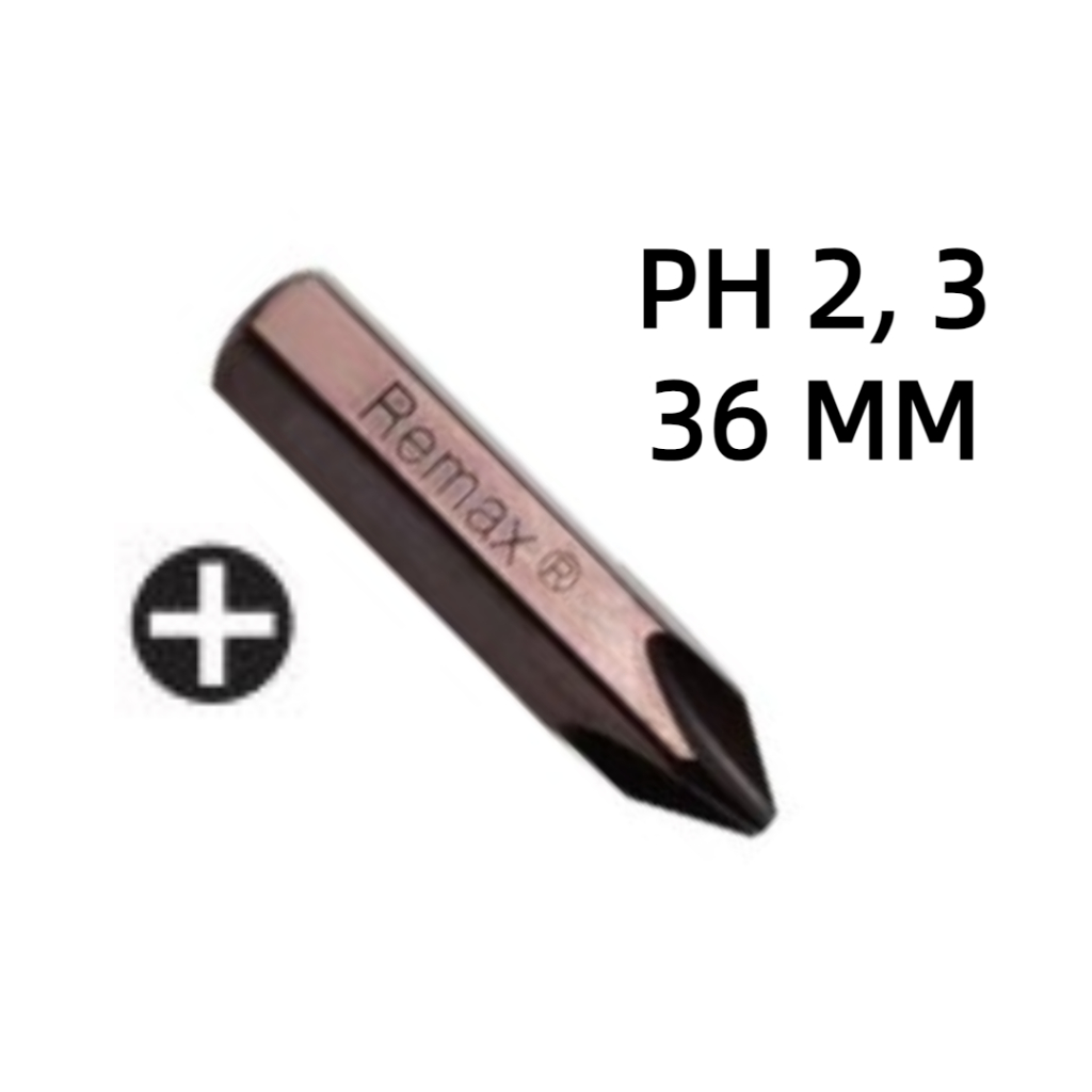 REMAX S2 MAGNETIC HEAD IMPACT DRIVER SCREWDRIVER SCREW BIT PH2 PH3 ...