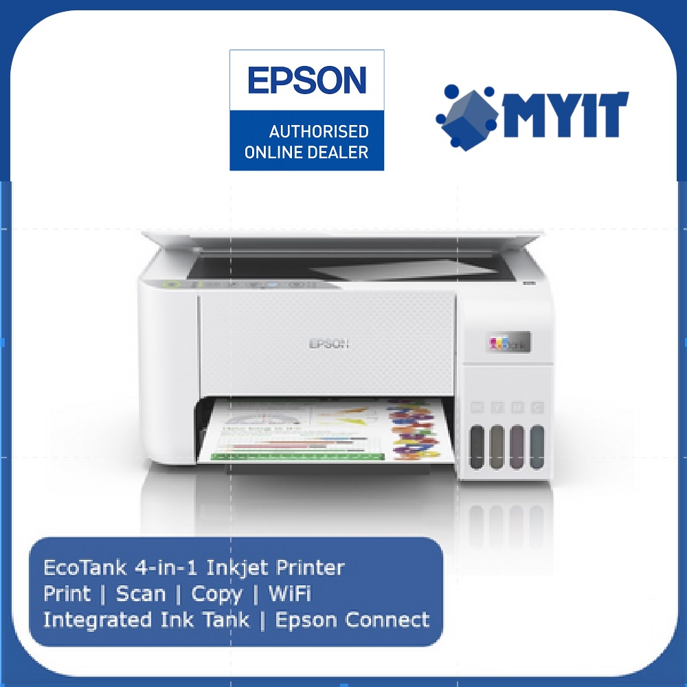 Epson EcoTank L3256 4 in 1 Wireless Inkjet Printer with Ink Tank Print ...