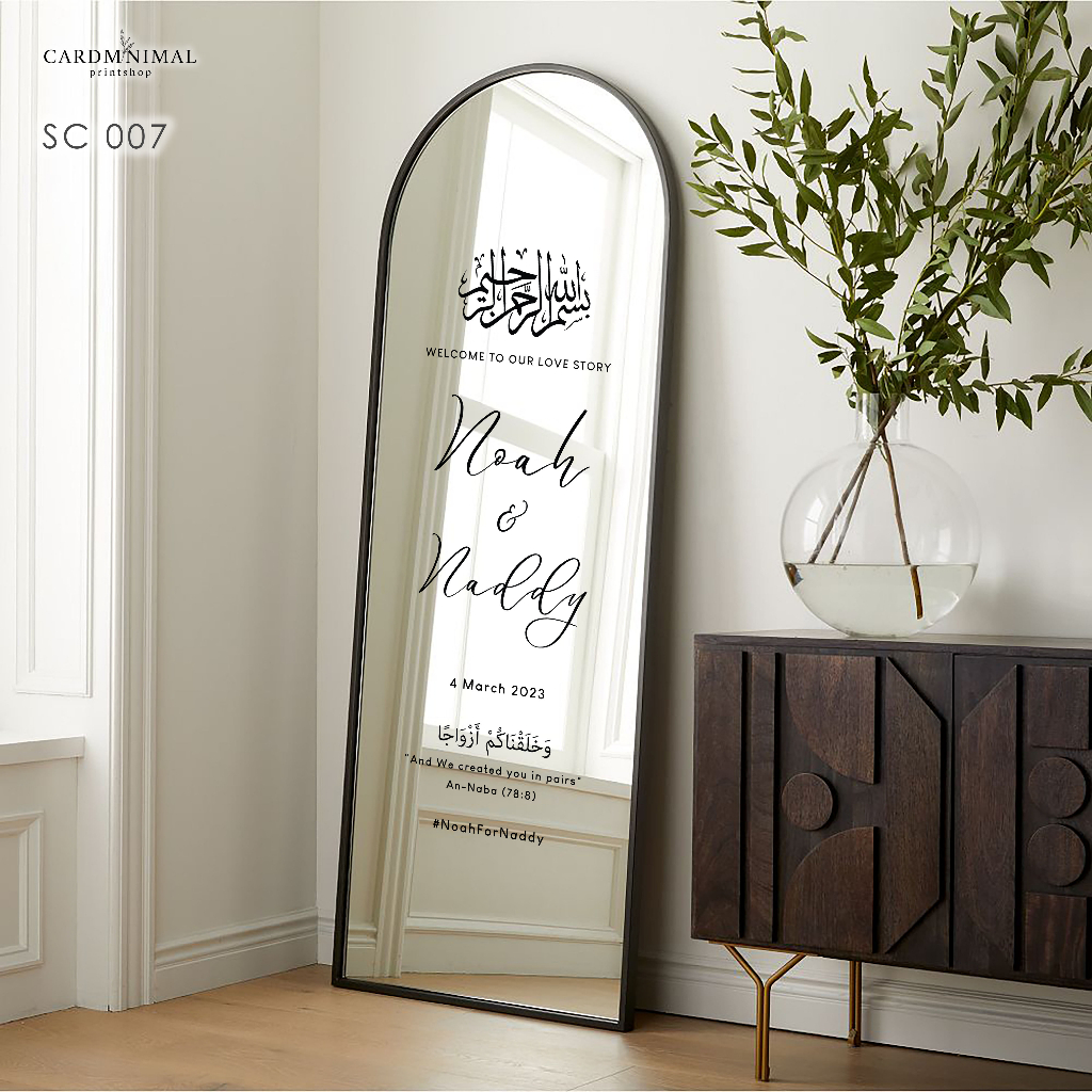 [PROMO] Sticker Cermin Majlis Kahwin / Bertunang | Shopee Malaysia