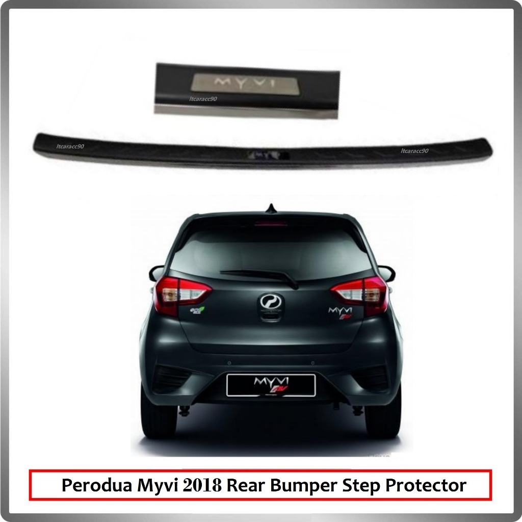PERODUA MYVI 2018 REAR BUMPER STEP PROTECTOR / REAR BUMPER GUARD ...