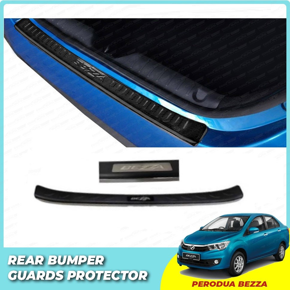 PERODUA BEZZA Rear Bumper Guard / REAR BUMPER STEP PROTECTOR | Shopee ...