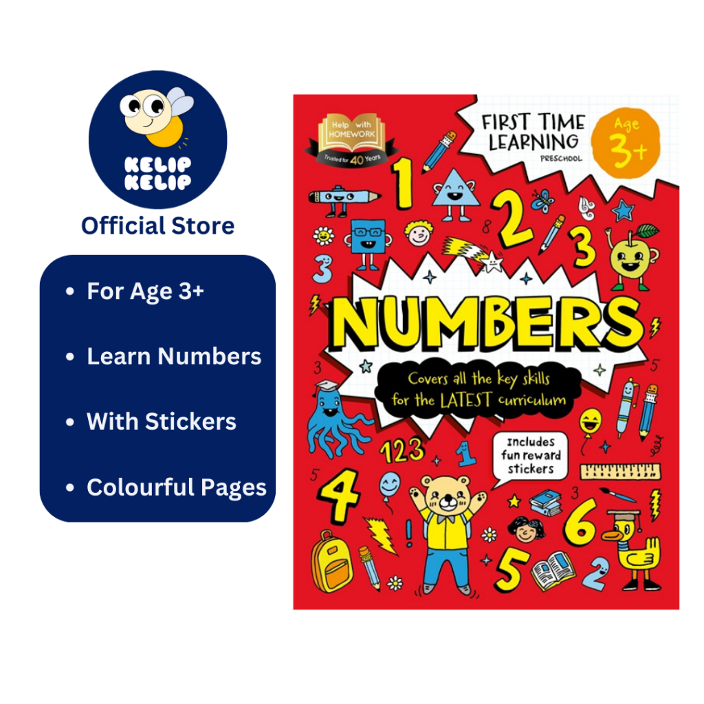 Numbers Educational Workbook for Preschool Kids (Age 3+) To Learn About ...