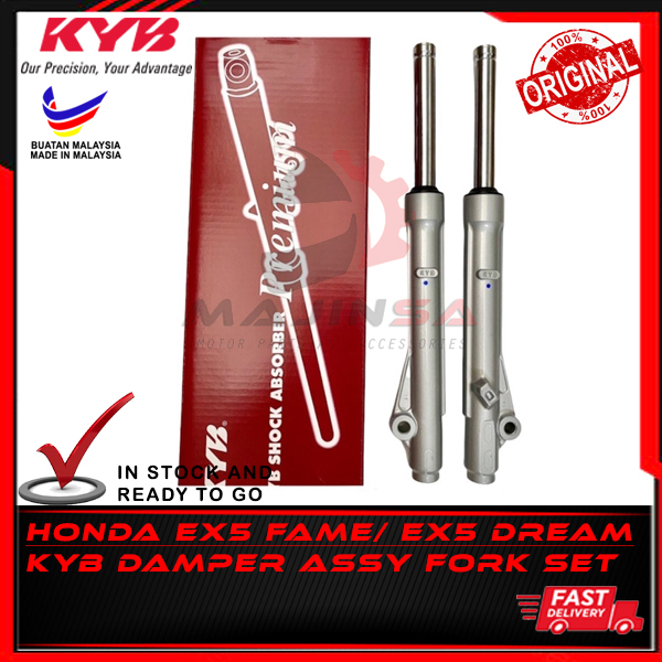 KYB HONDA EX5 FAME/ EX5 DREAM FORK SET DAMPER ASSY FOR HONDA DREAM EX5 100% ORIGINAL KYB KAYABA ...