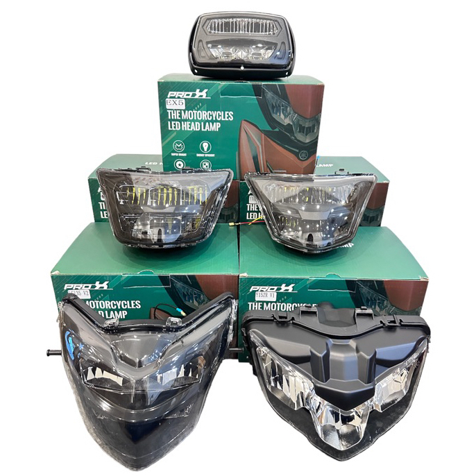 ORIGINAL PRO-X Y15ZR V1 V2 Y15 LC135 V1 V2 EX5 LAMPU LED HEADLAMP HEAD LAMP V2 SMOKE HEADLIGHT ...