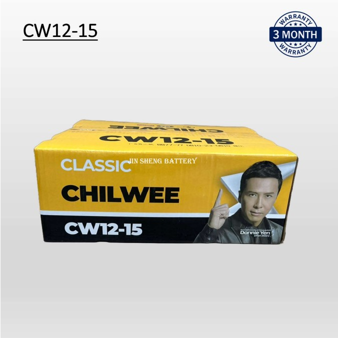 CHILWEE (CW12-15AH) SCREW TYPE 6-DZF-12 ELECTRIC BIKE BATTERY 100% ...