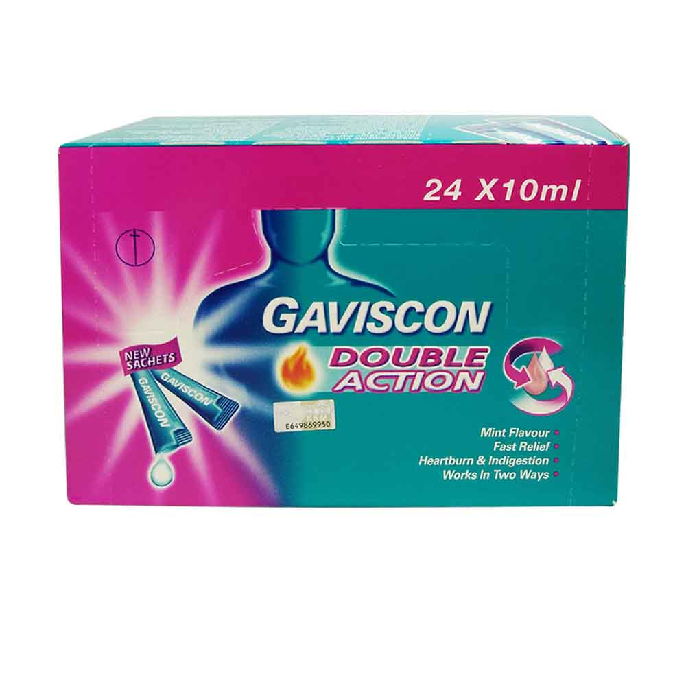 Gaviscon Double Action Liquid Sachets 10ml (24's/box) EXP: 05/2026 ...