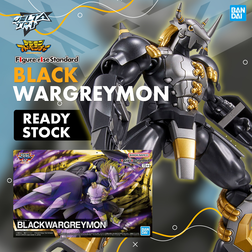 Bandai Digimon Adventure 02 Black Wargreymon Figure-rise Standard ...