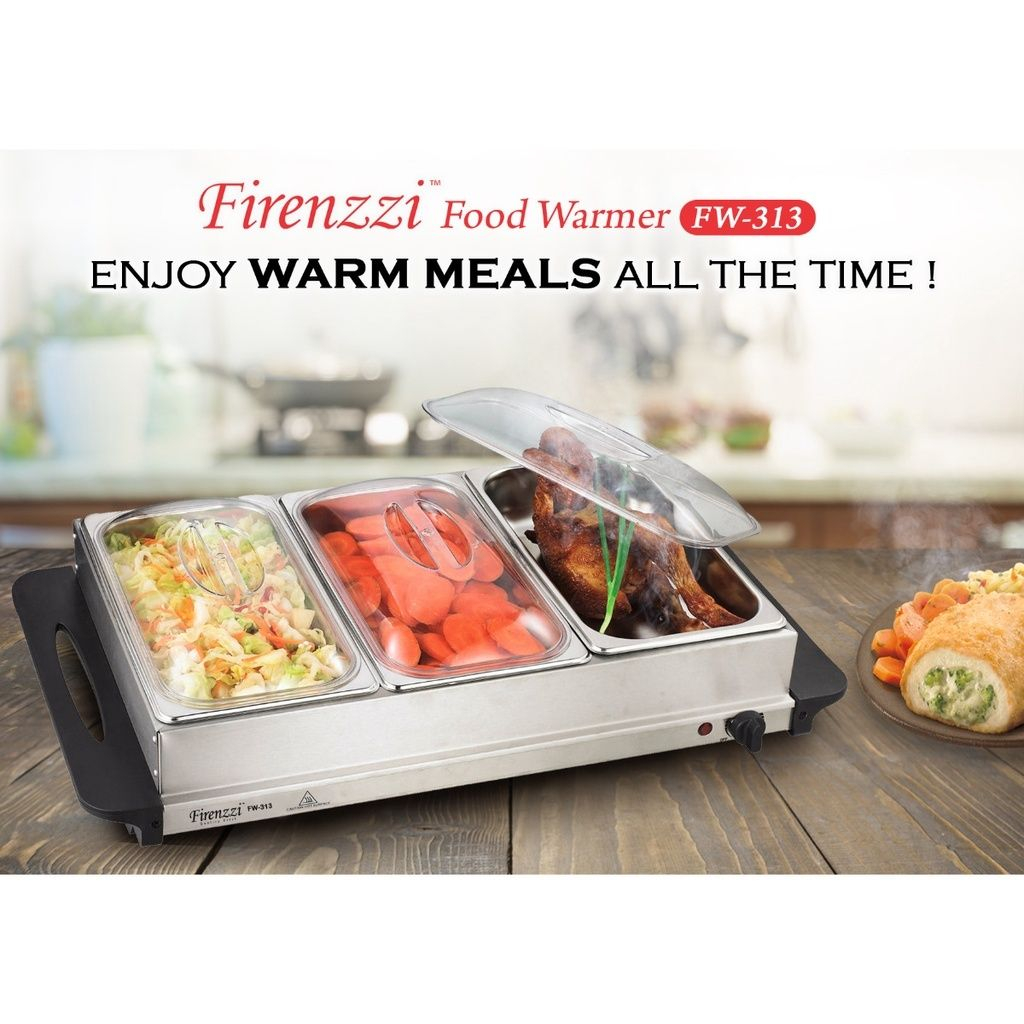 𝗙𝗶𝗿𝗲𝗻𝘇𝘇𝗶 FW-313 Food Grade Stainless Steel Electric Buffet Server Food ...