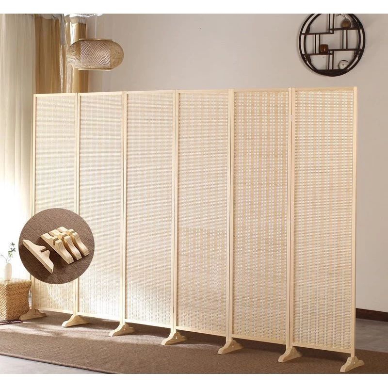 🔥FREE SHIPPING & FREE LEG🔥wooden bamboo partition, room divider, bidai ...
