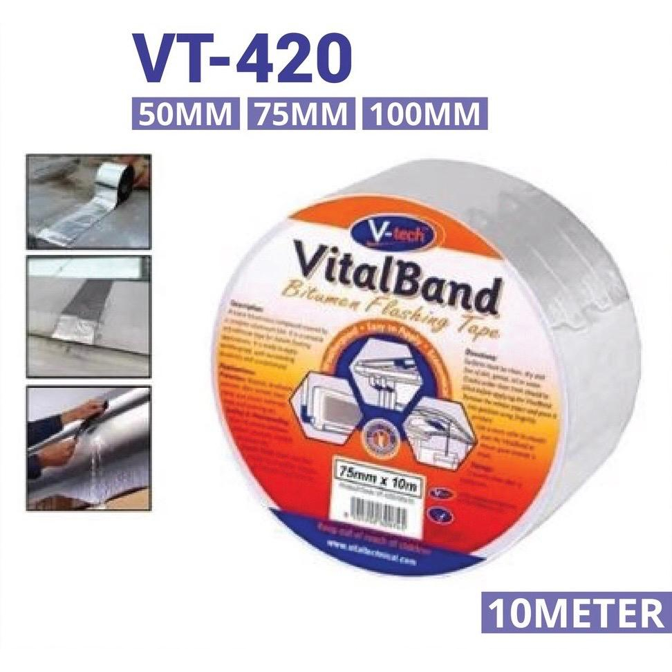 VT-420 3" & 4" V-Tech VITAL BAND BITUMEN FLASHING TAPE (75MM, 100MM ...