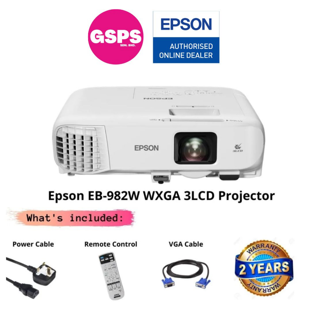 Epson EB-982W WXGA 3LCD Projector | Shopee Malaysia