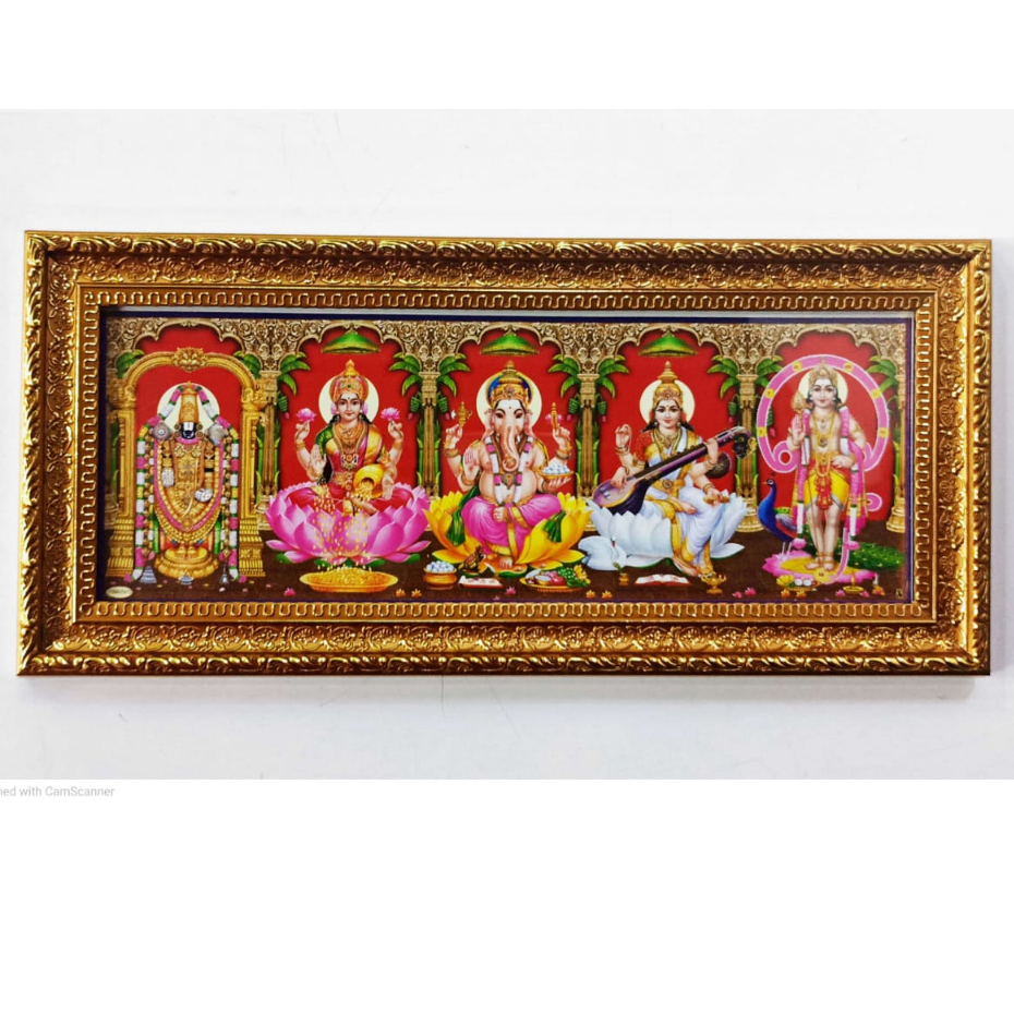 SAMY FRAME / FIVE GOD IN ONE FRAME - SMALL SIZE 32CM X 15CM | Shopee ...