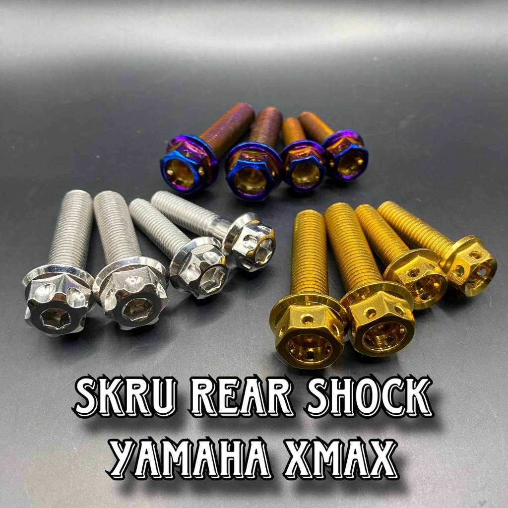 🇹🇭🔥SET SKRU REAR SHOCK ABSORBER YAMAHA XMAX🔥🇹🇭 ORIGINAL HENG THAILAND ...