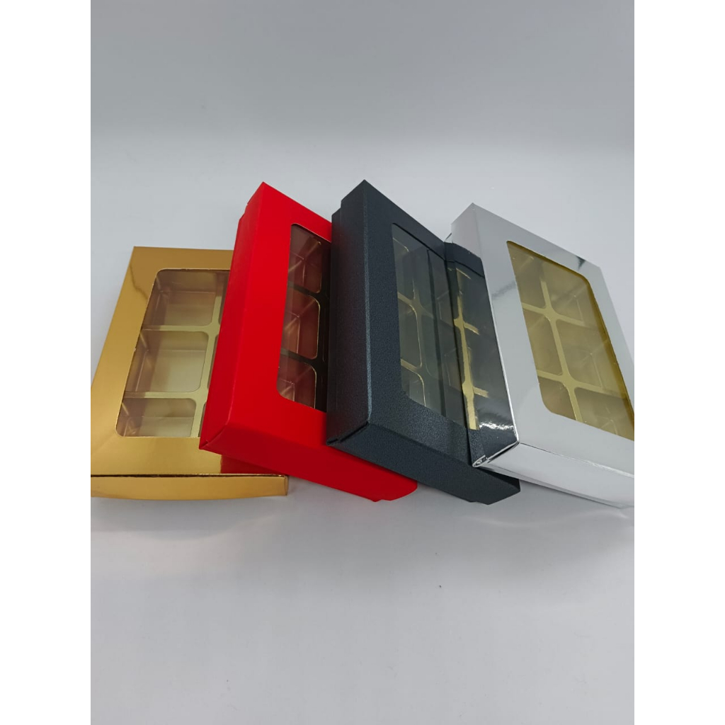 CHOCOLATE BOX WITH INNER 6 CAVITY | Shopee Malaysia