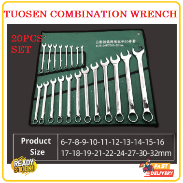 HIGH QUALITY TUOSEN 20PCS SET COMBINATION WRENCH HEAVY DUTY WRENCHES ...